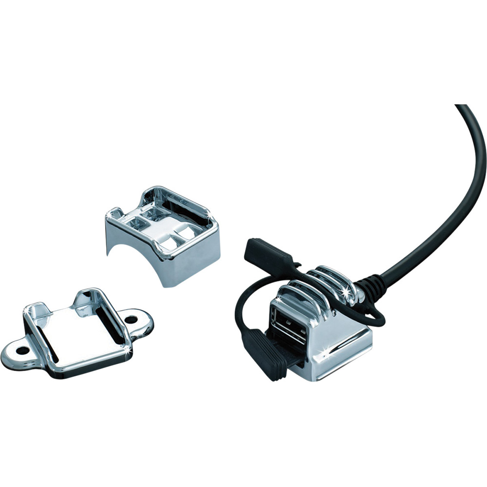 Power Port USB Universal Chrome - LilleRolf's MC Shop